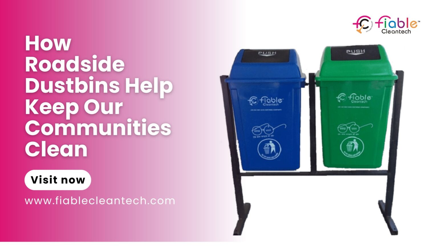 Dustbin with Stand in India | Fiable Cleantech