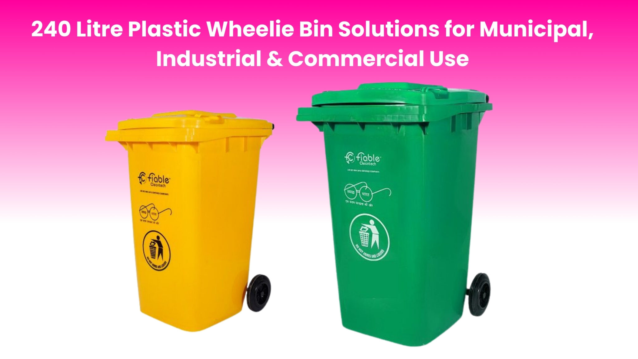 240 Litre Wheelie Bin Solutions for Industrial & Commercial Use